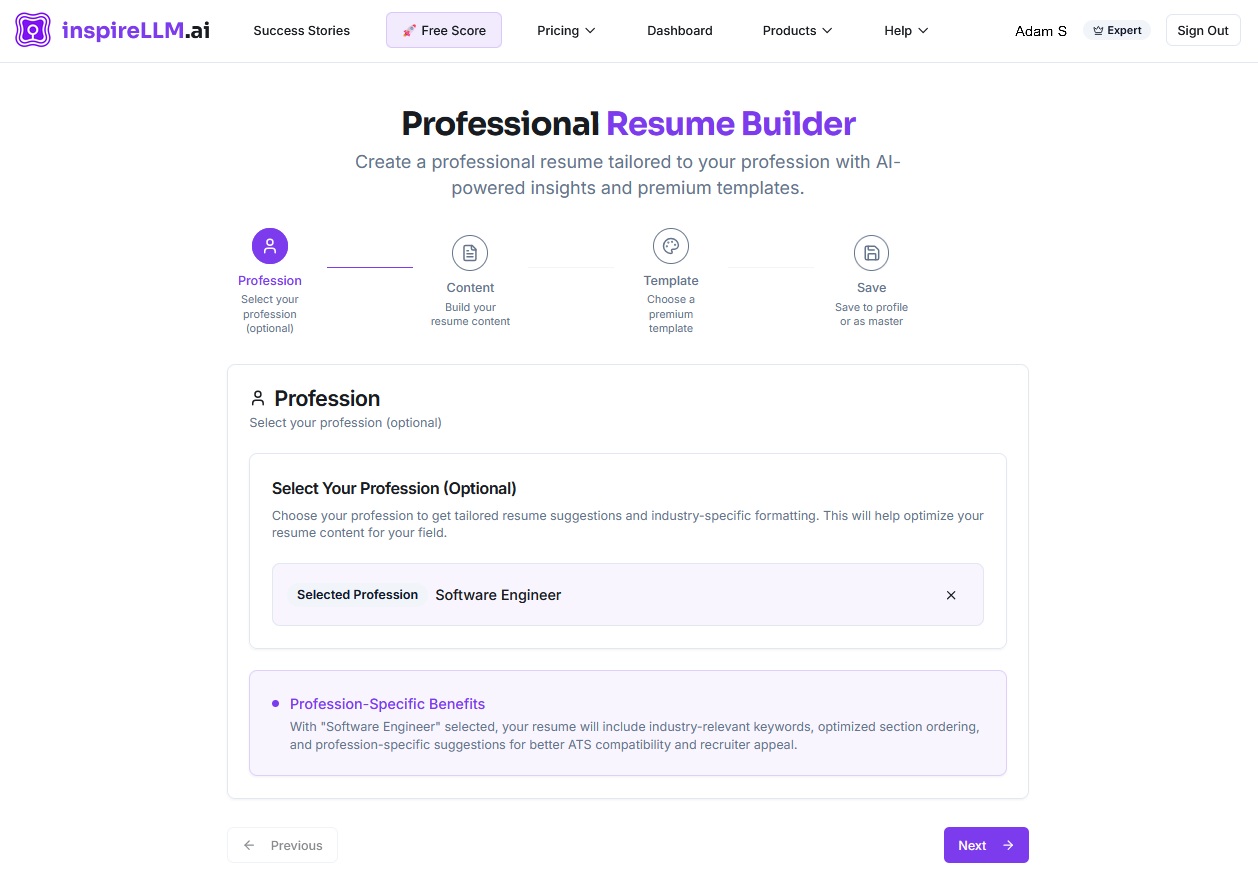 inspireLLM.ai - AI-Powered Resume Optimizer & Career Tools